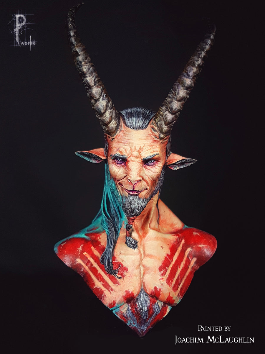 El Cabrón - miniature / bust / resin / goat / fantasy / figure / model ...